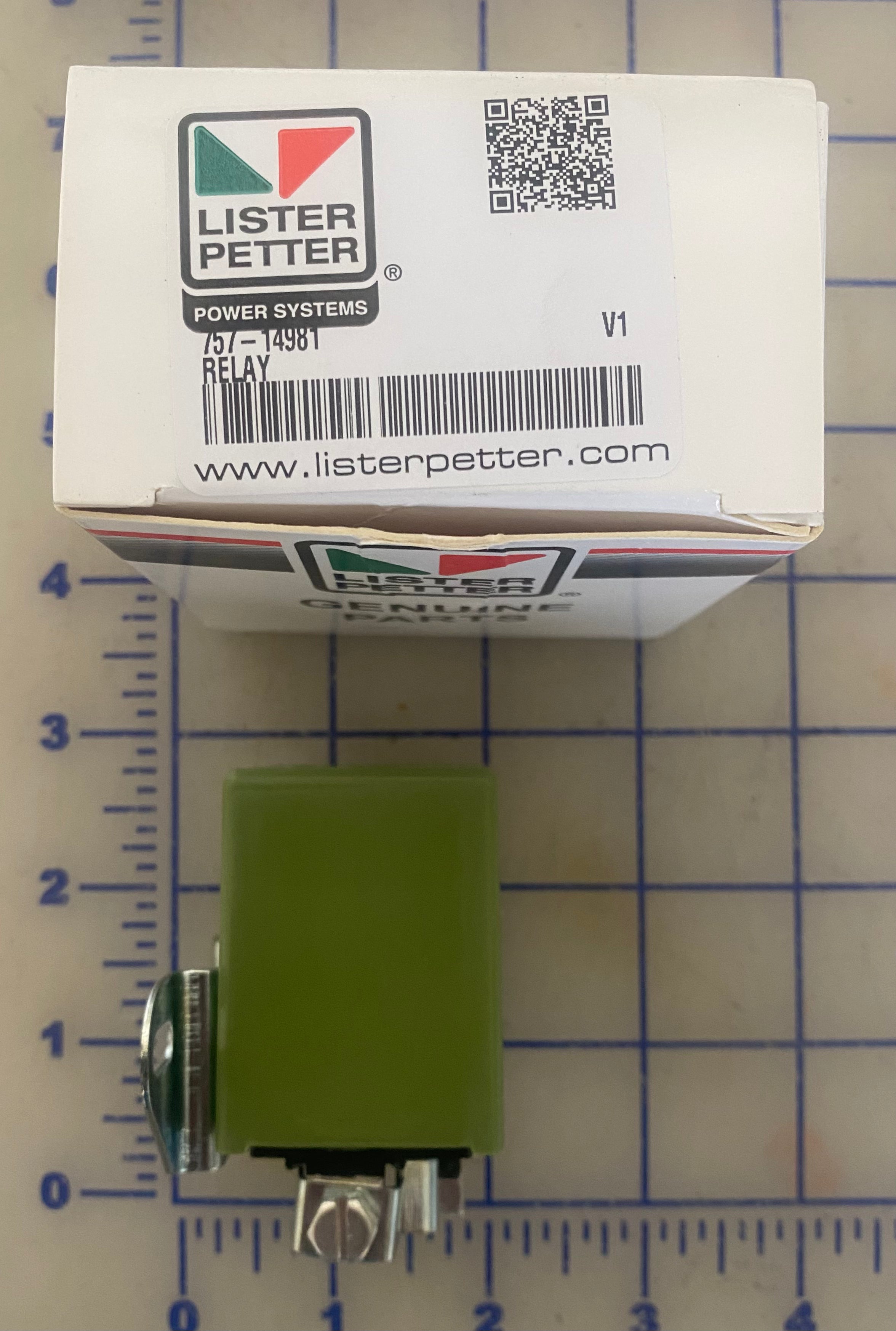 757-14981 Relay Glow plug, used on the LPA, LPW series of Lister Pette